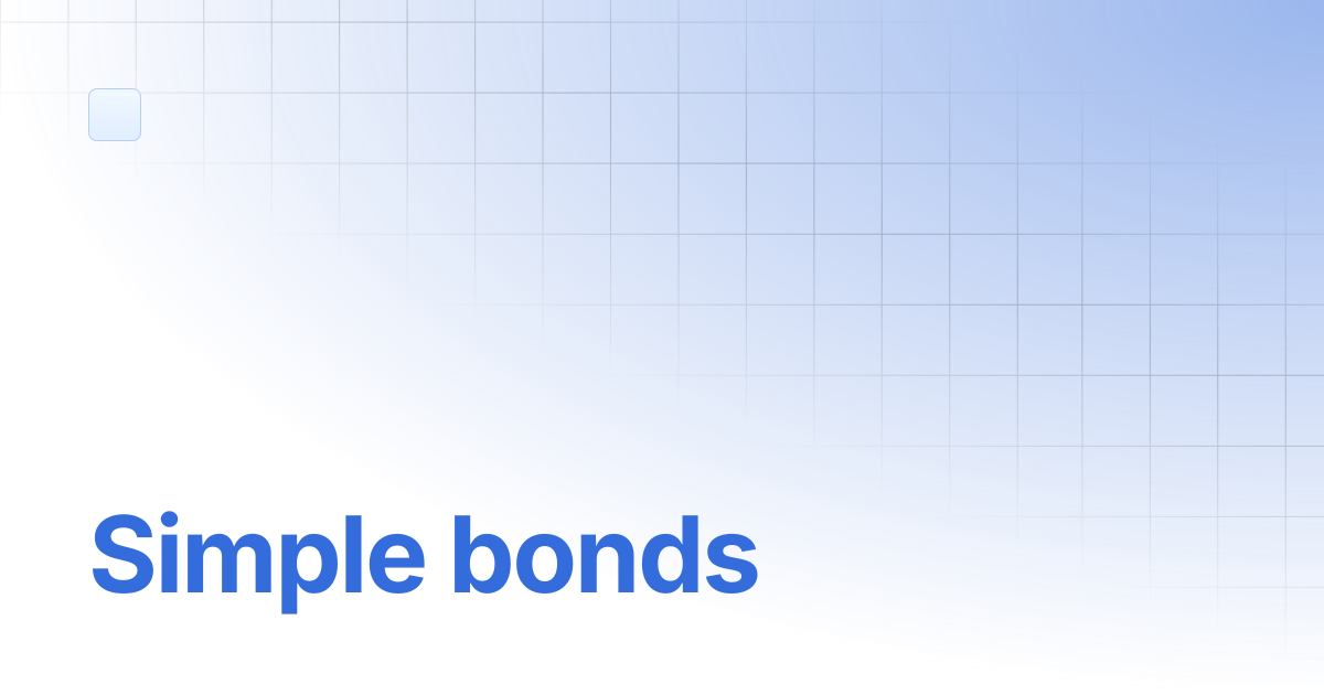 Simple bonds
